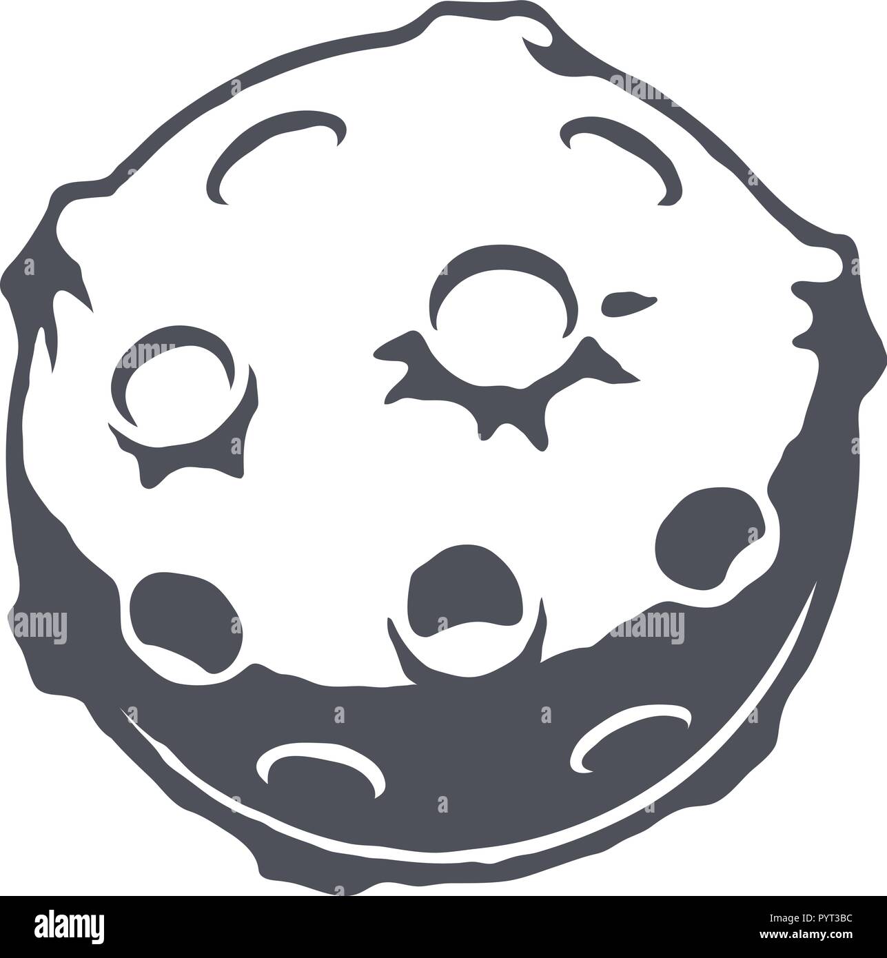 Moon icon Stock Vector Images - Alamy