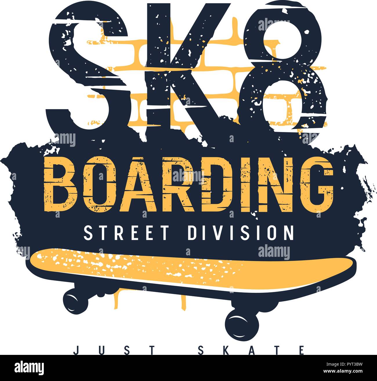 Skateboard t shirt design . Graphic Tee. Skateboarding typography ...