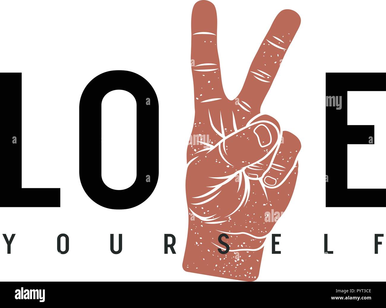 Love yourself vector vectors hi-res stock photography and images - Alamy