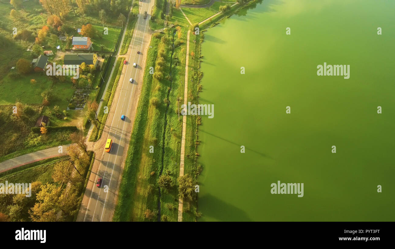 Car from drone hi-res stock photography and images - Alamy