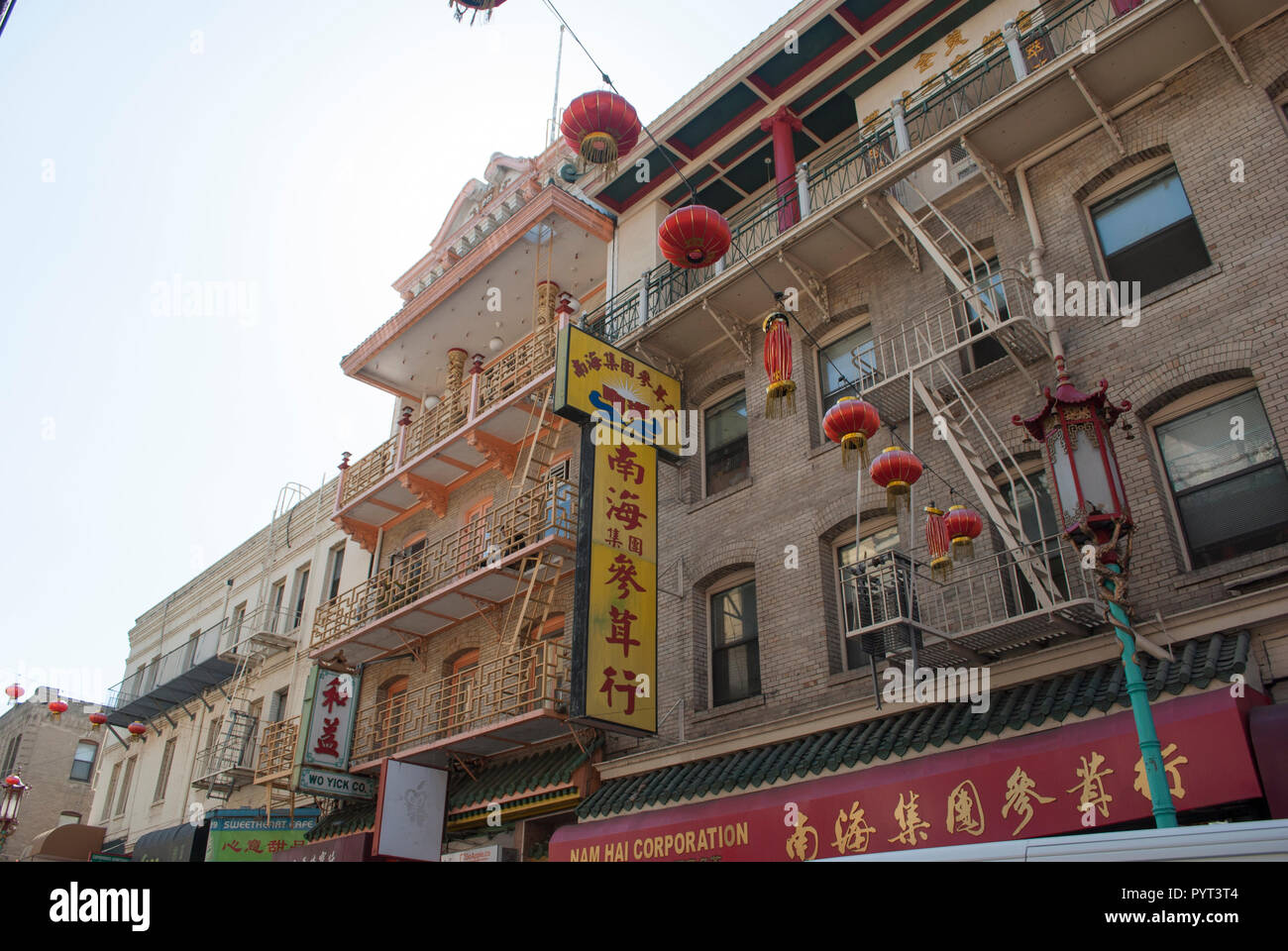 San Francisco, Old Shanghai streets. Aged architecture Stock Photo - Alamy
