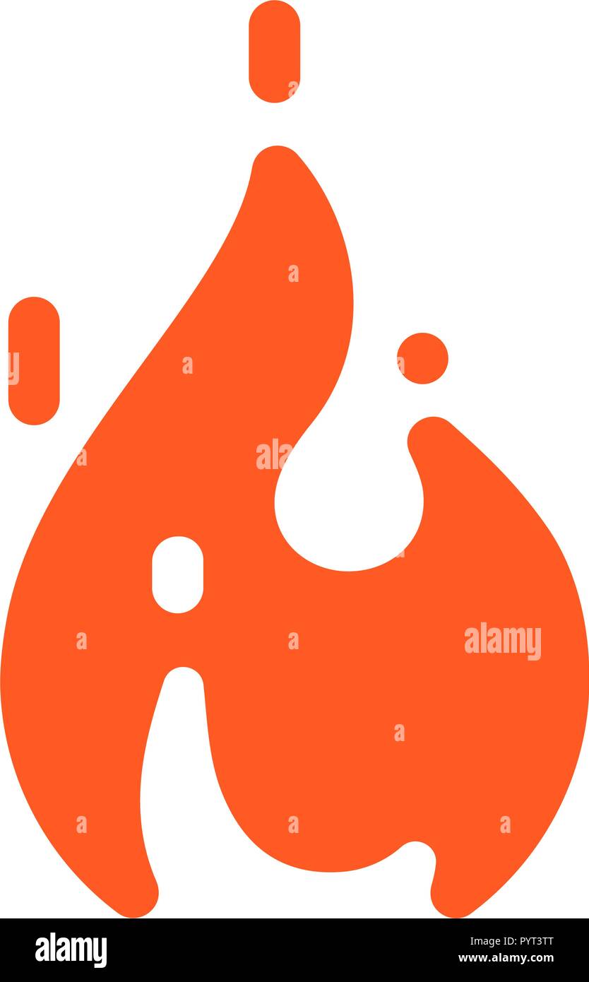 Fire flames with sparks, new orange icon Stock Vector Image & Art - Alamy