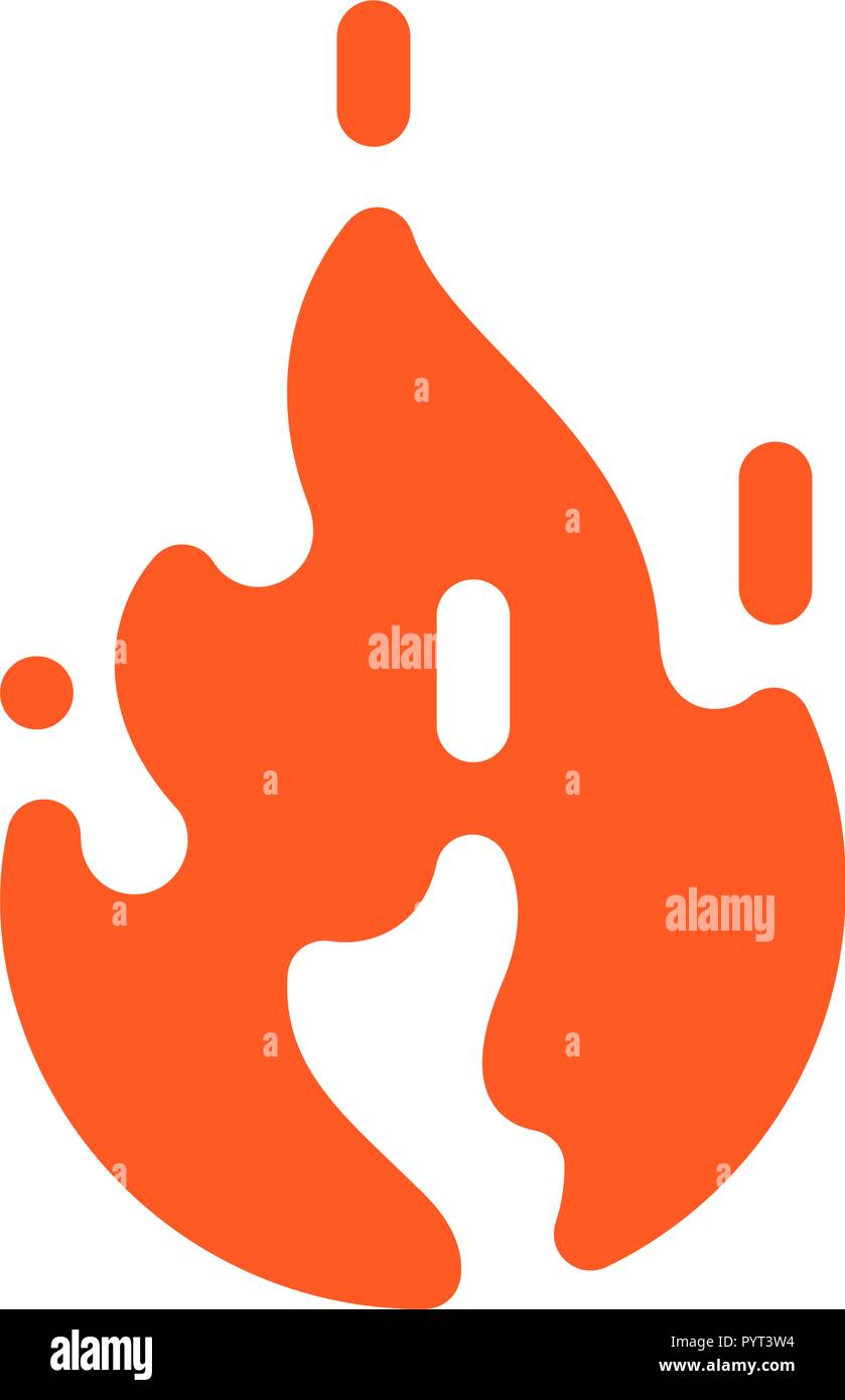 Fire flames with sparks, new orange icon Stock Vector Image & Art - Alamy