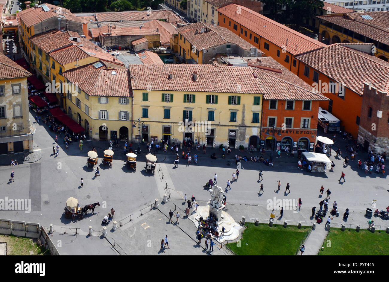 The leaning tower of pisa aerial hi-res stock photography and images ...