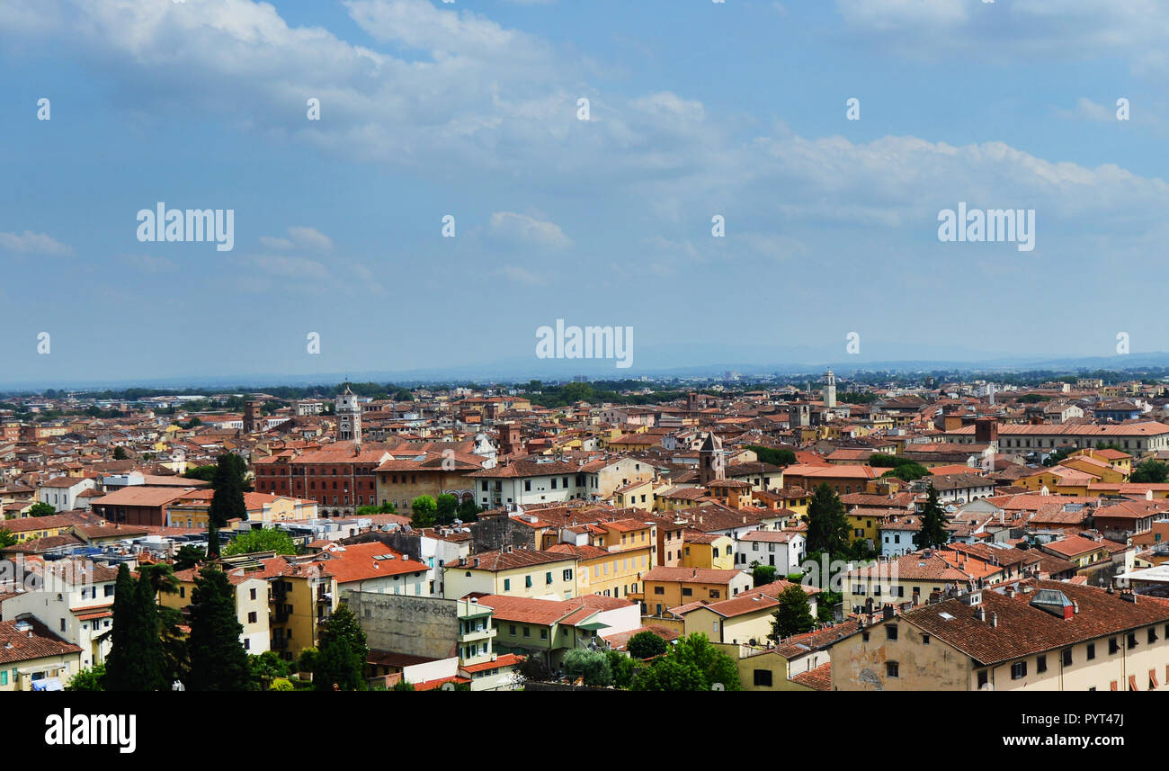 Views of Pisa from the top of the Pisa Tower Stock Photo - Alamy