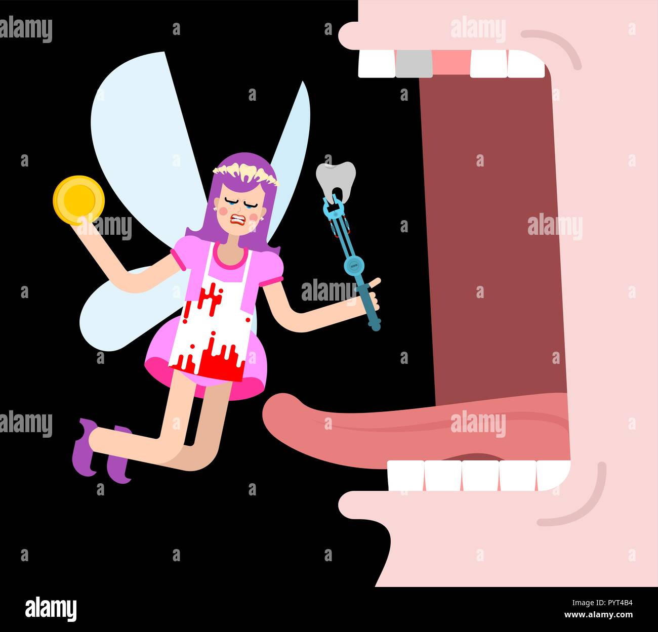 Cute tooth fairy flying tooth hi-res stock photography and images - Alamy