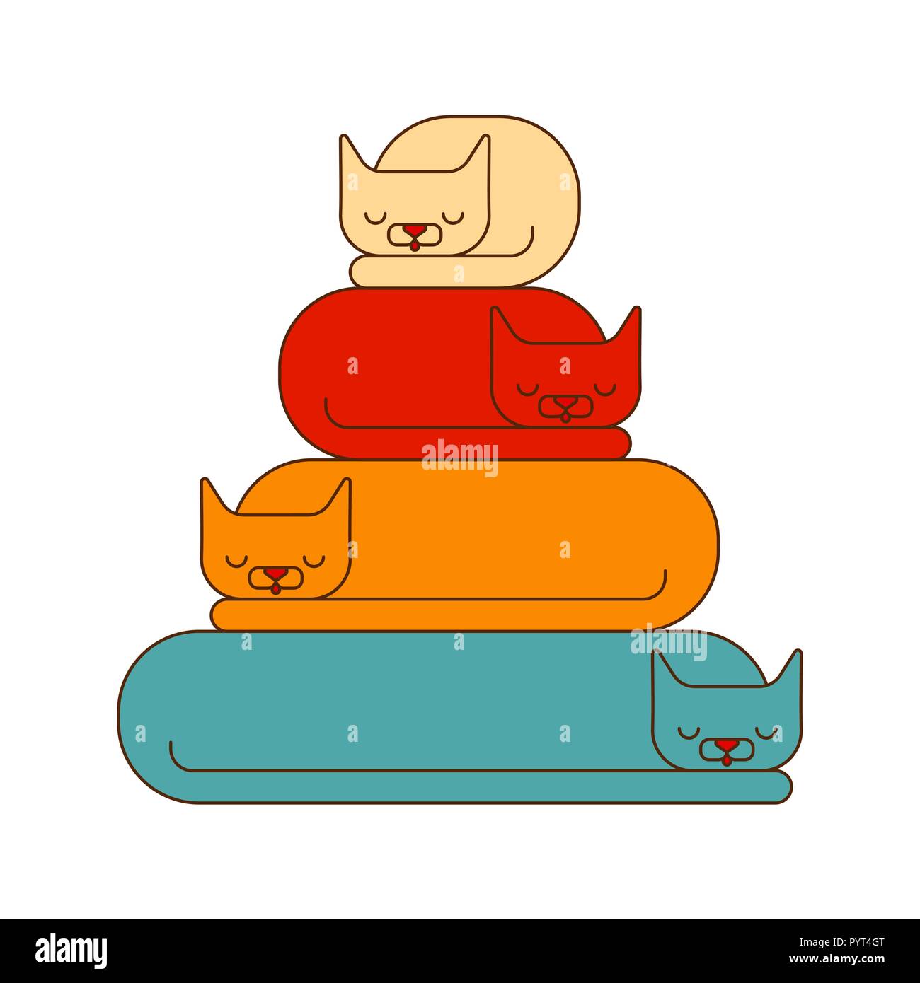 Cat pyramid hi-res stock photography and images - Alamy