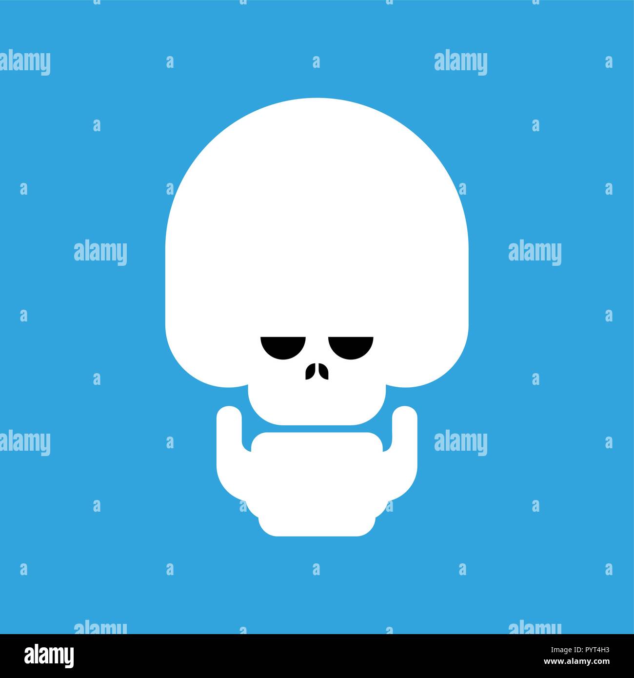 Fat Skull isolated. Fat man Skeleton head sign. anatomy Vector ...