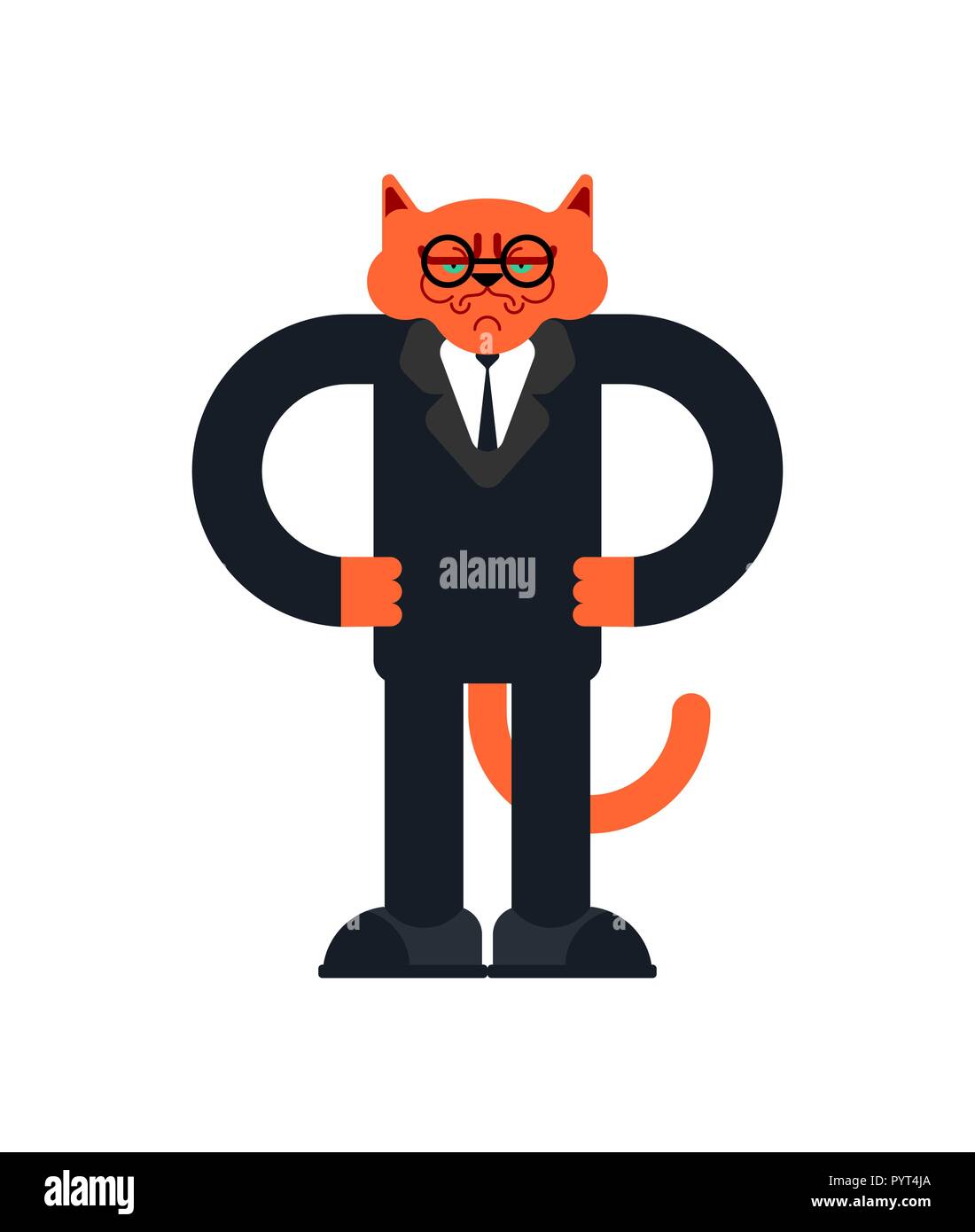 Cat Businessman. Business man pet. Vector illustration Stock Vector ...