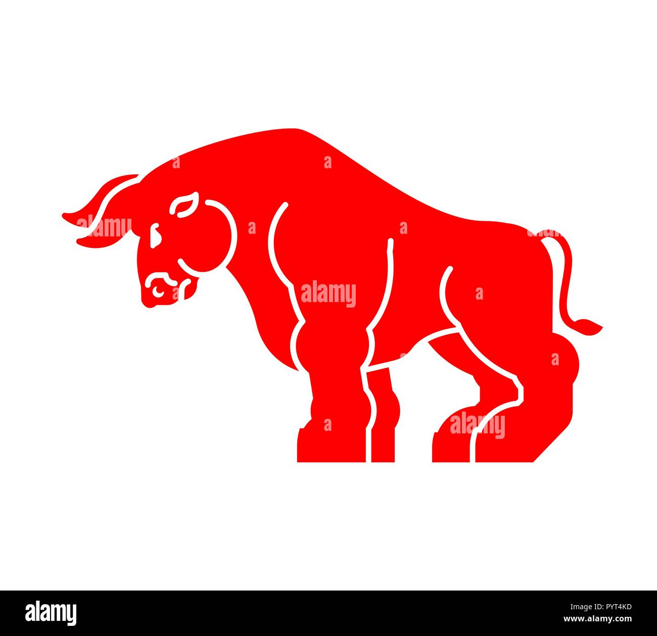 Buffalo warning sign Stock Vector Images - Alamy