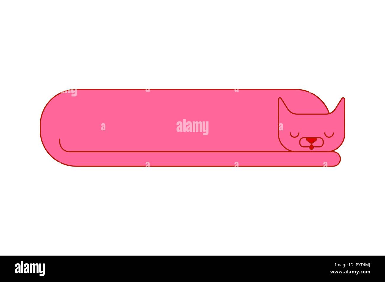 Long tail kitten Stock Vector Images - Alamy