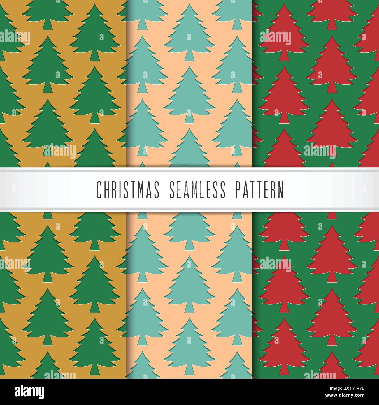 Christmas and happy new year seamless pattern. Winter holiday pattern ...