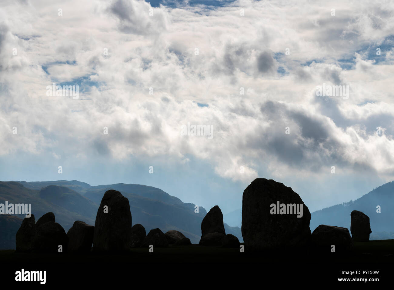 Castlerigg Stone Circle in the English Lake District, Cumbria, England ...