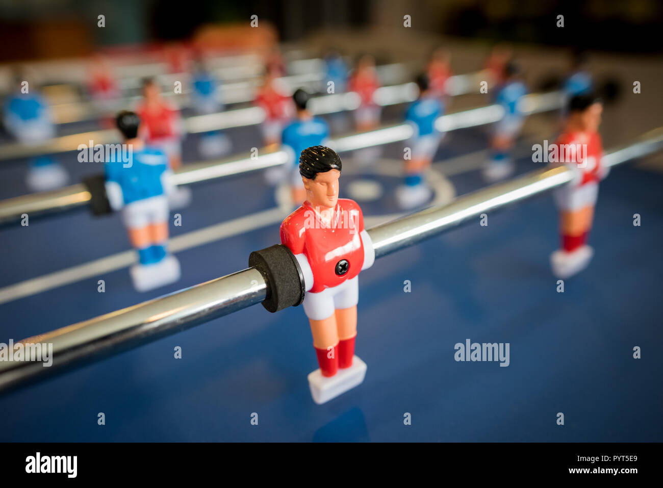 Table football players Stock Photo - Alamy