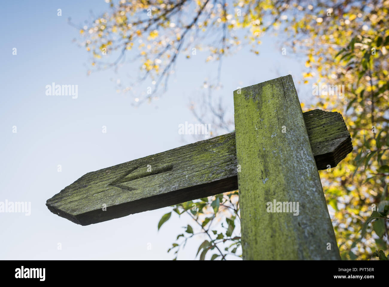 Footpath arrow hi-res stock photography and images - Alamy