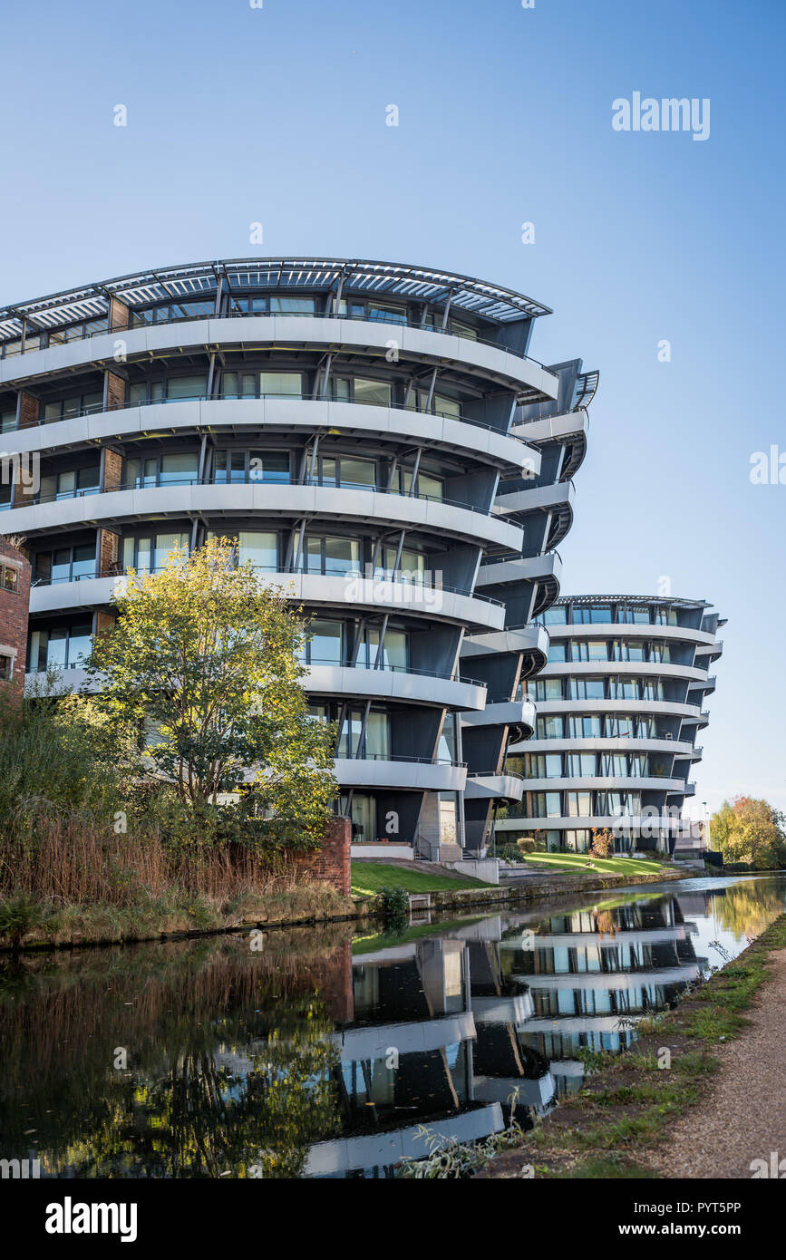 Budenberg Haus complex in Broadheath, Altrincham Stock Photo - Alamy