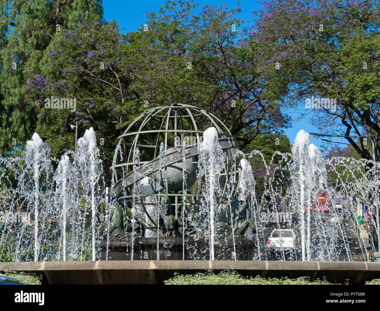Rotunda do Infante roundabout, Funchal,Madeira,Portugal Stock Photo - Alamy