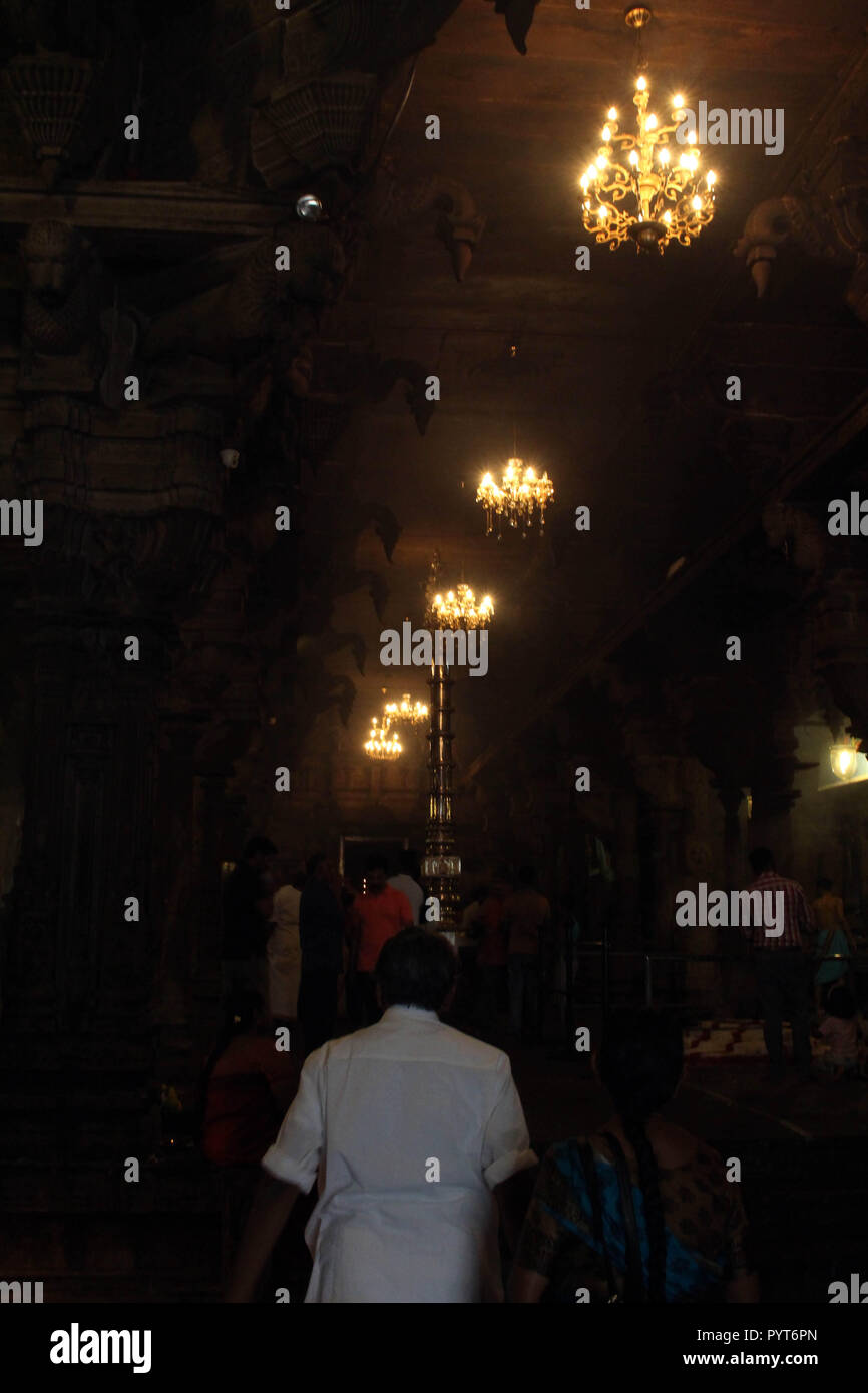 Inside the Hindu temple Sivan Kovil in Colombo. Taken in Sri Lanka ...