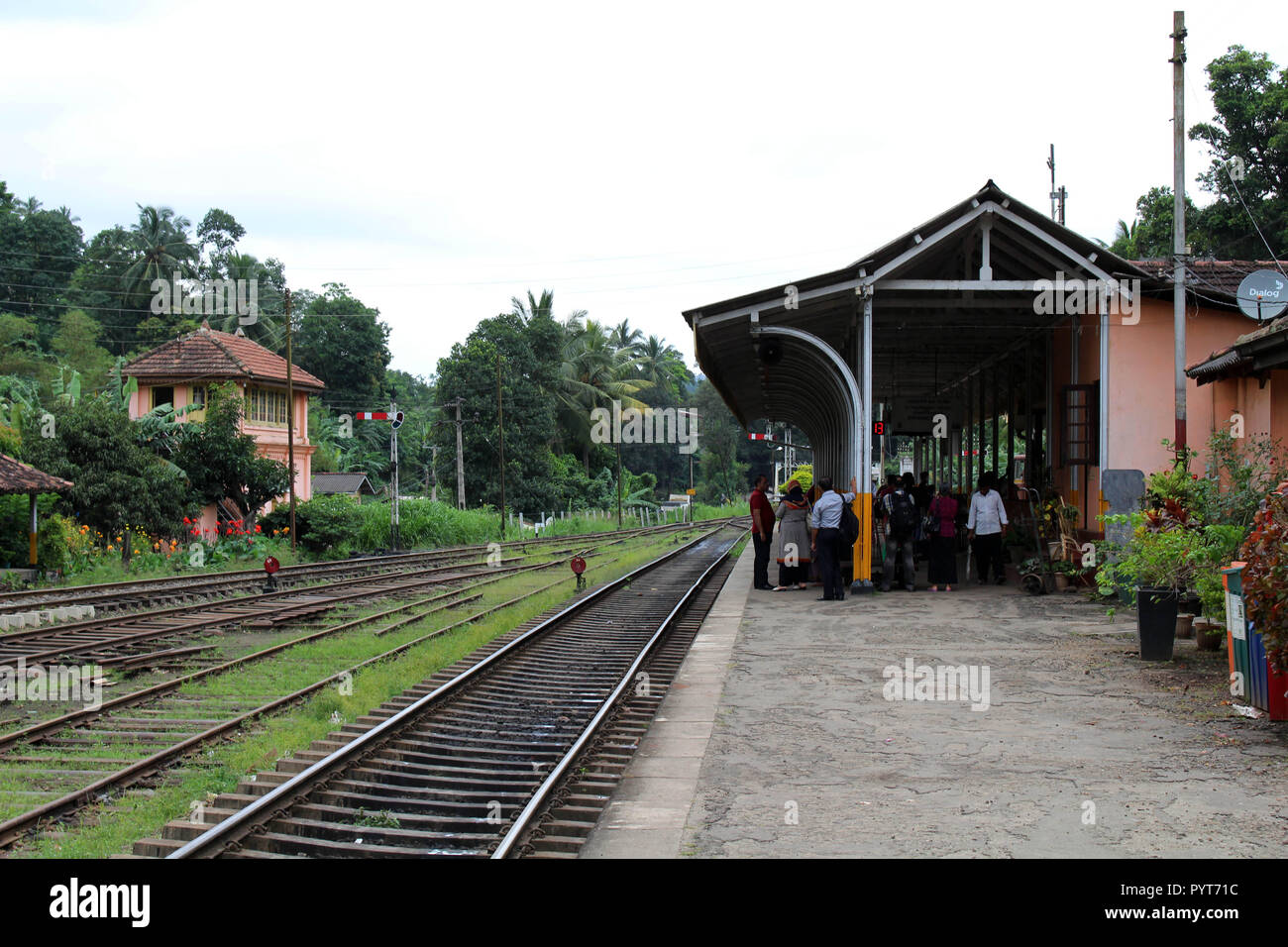 Translation: around old Peradeniya Train Station (1867), on the way to ...