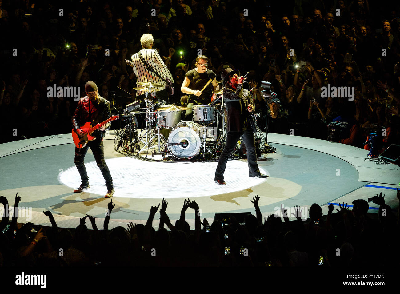 U2 plays O2 Arena on Tuesday 23 October 2018 held at O2 Arena, London ...