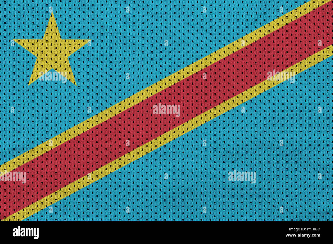 Democratic Republic of the Congo flag printed on a polyester nylon ...