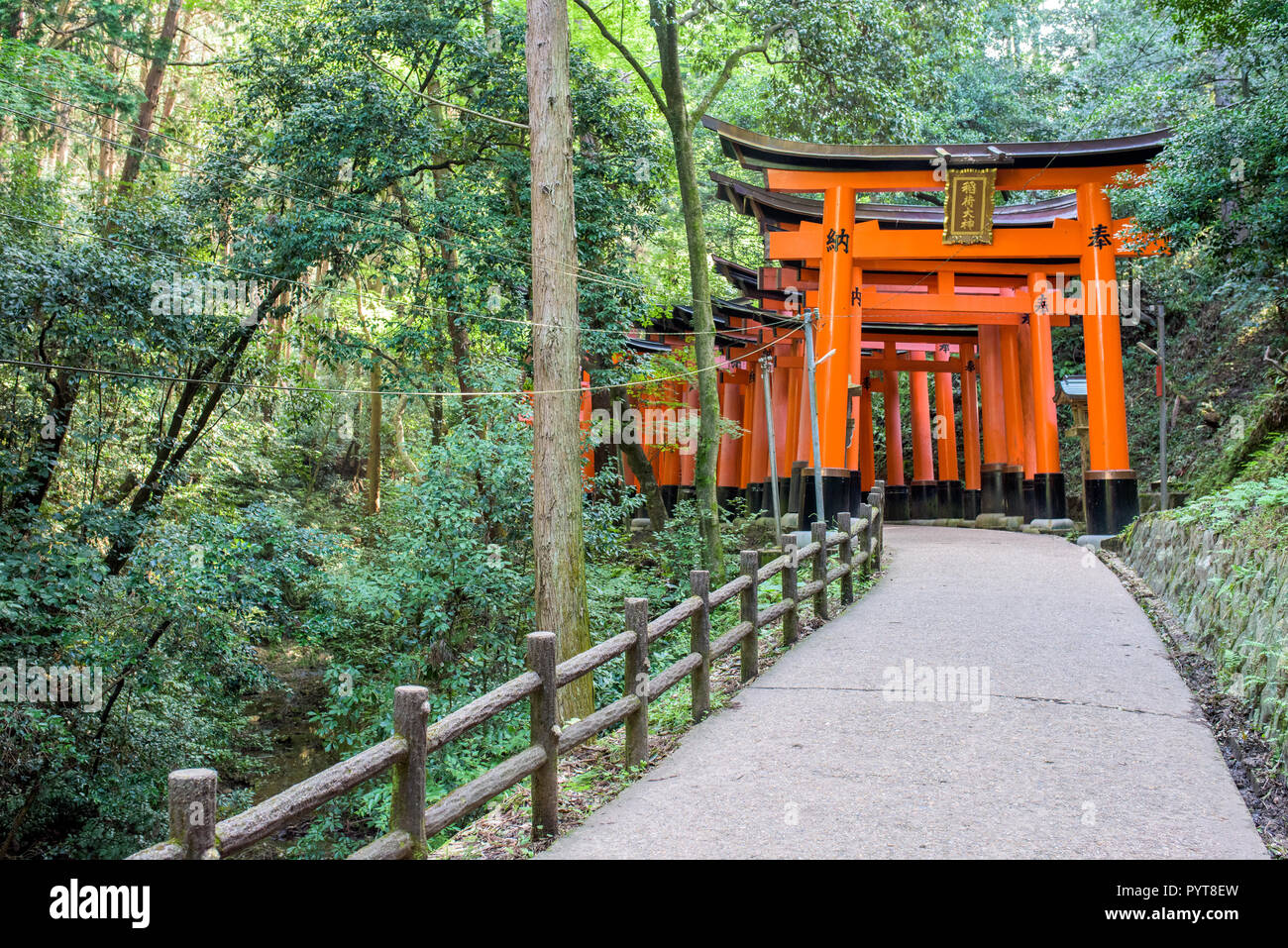 Fushimi Inari gates in Kyoto, Japan Stock Photo - Alamy
