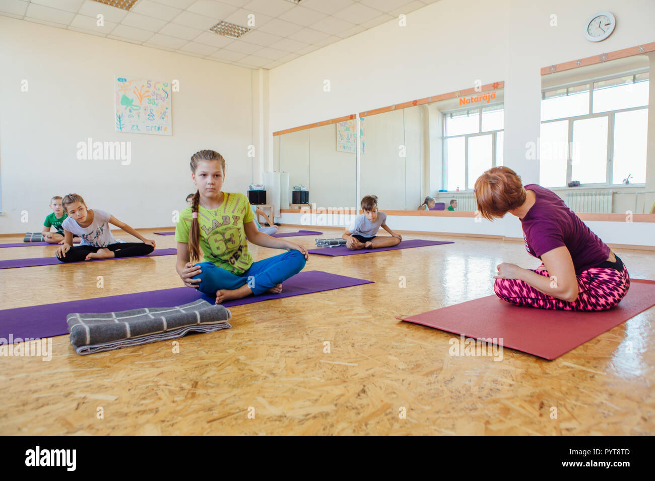 Novokuznetsk, Kemerovo region, Russia - 11 August 2018: Children of ...