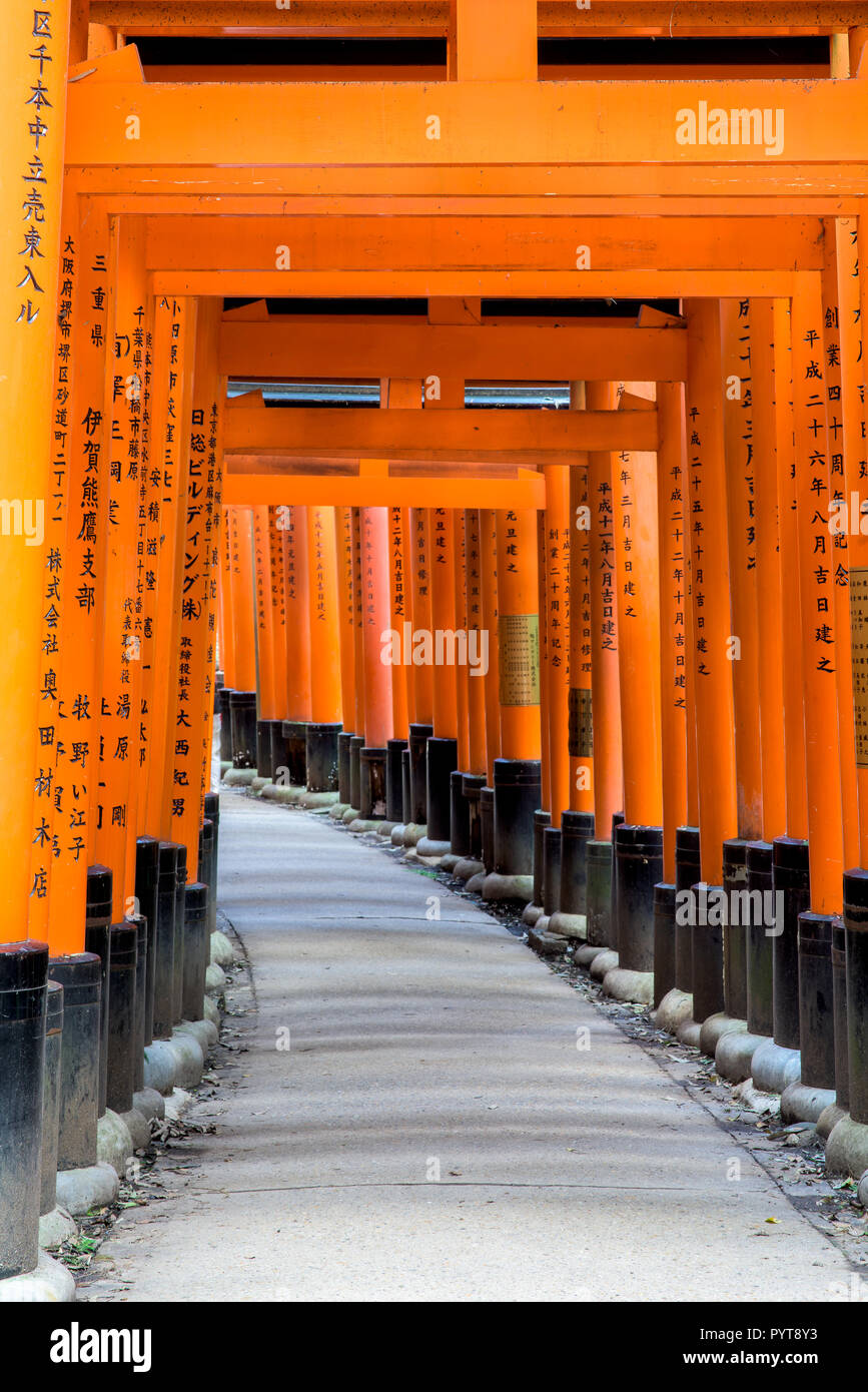 Fushimi Inari gates in Kyoto, Japan Stock Photo - Alamy