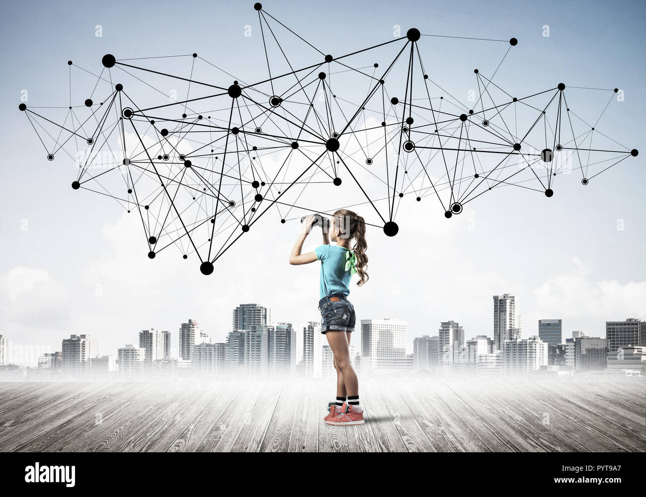 Concept of social wireless connection and internet use for commu Stock ...