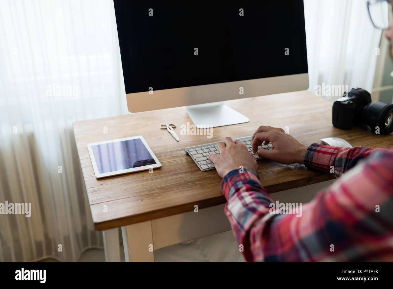 Creative working computer hi-res stock photography and images - Alamy