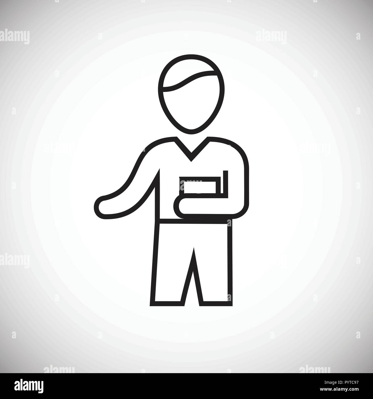 Manager thin line on white background Stock Vector Image & Art - Alamy