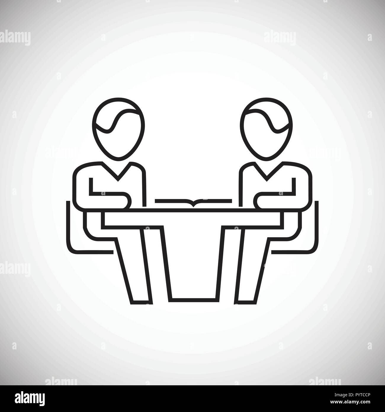 Business appointment thin line Stock Vector Images - Alamy