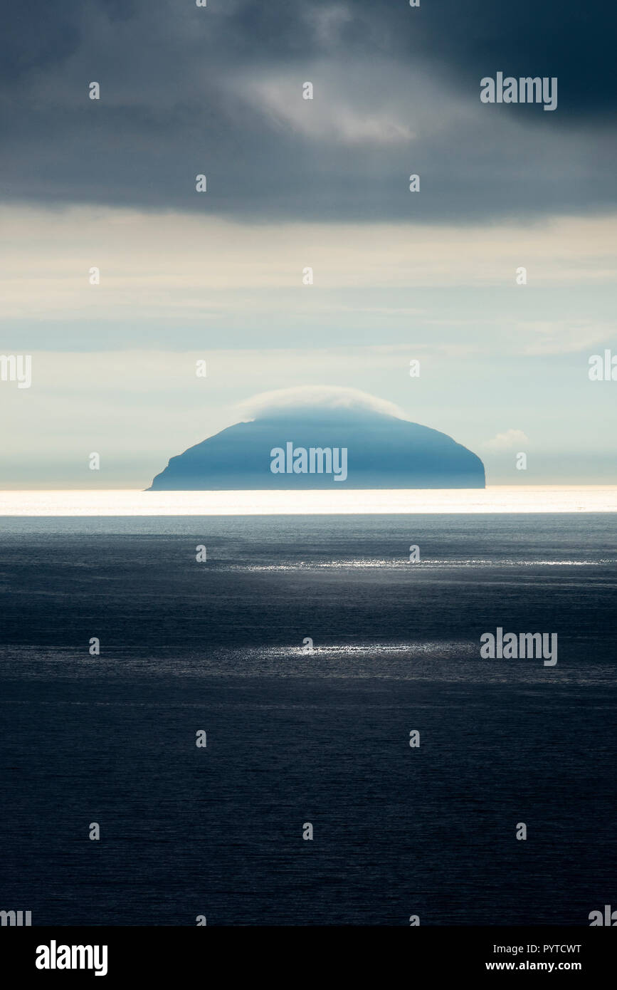 The Granite Island of Ailsa Craig in the Outer Firth of Clyde in ...