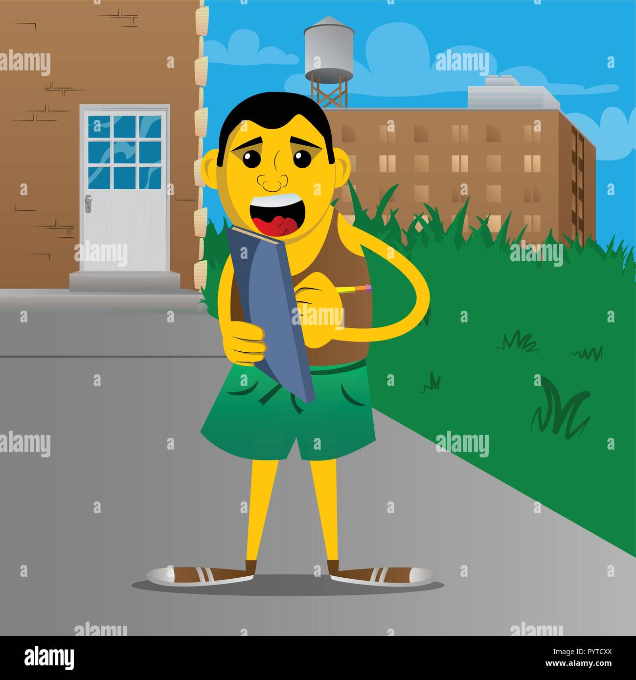 writer, caricature Stock Vector Images - Alamy