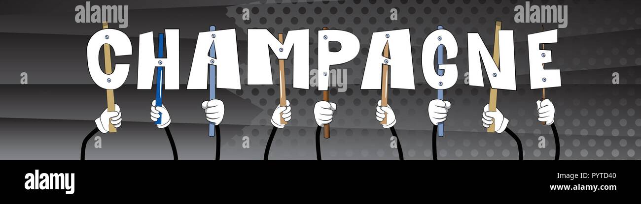 Diverse hands holding letters of the alphabet created the word ...