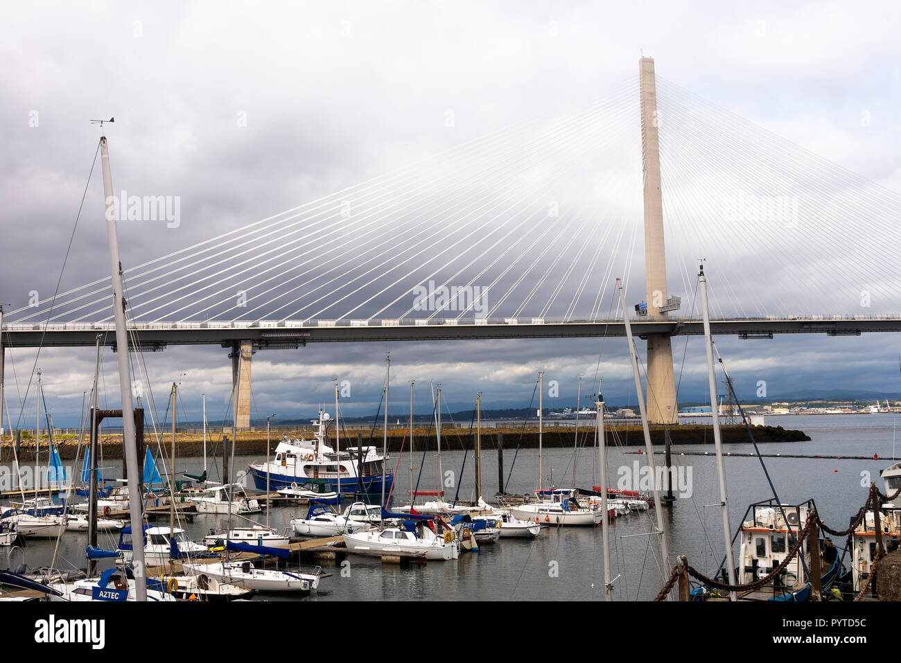 The New Queensferry Crossing Road Bridge Over the Firth of Forth ...