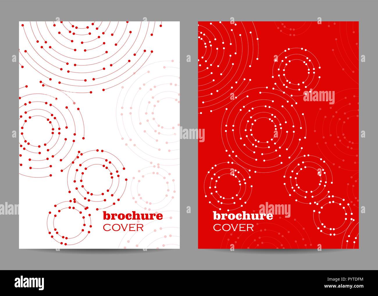 Brochure template layout design. Geometric pattern with connected lines ...