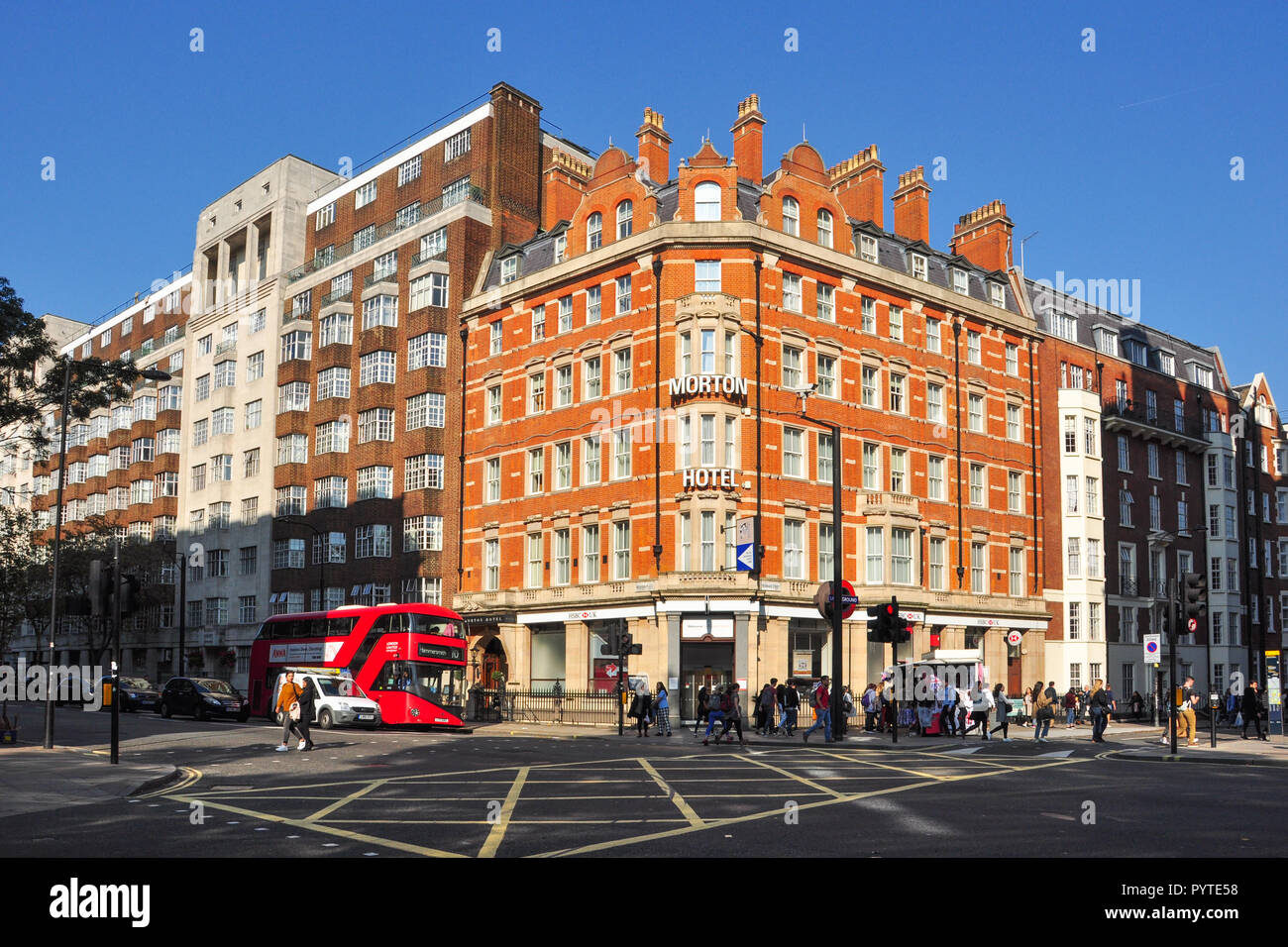 Moreton Hotel on the junction of Woburn Place and Bernard Street ...