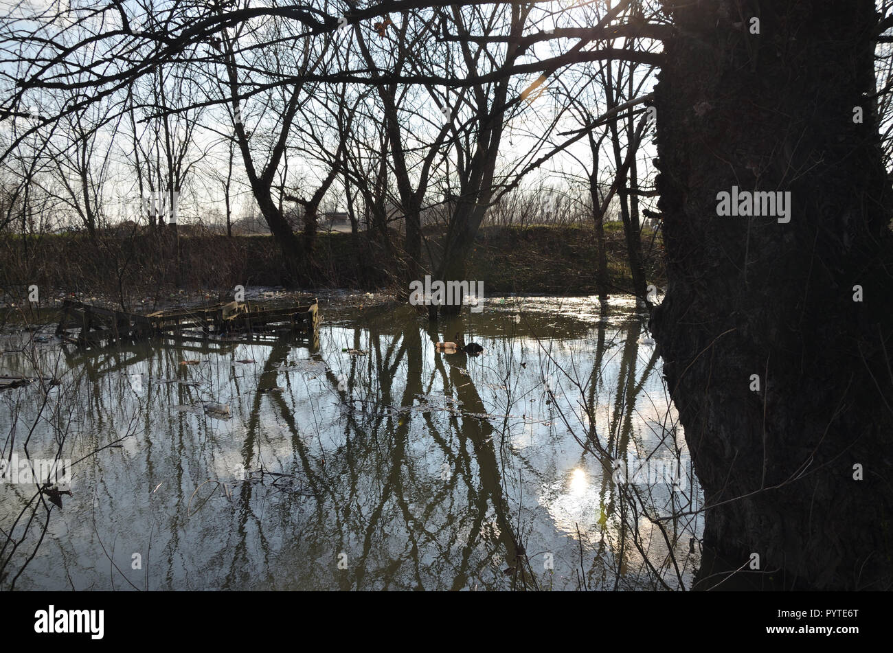 Polluted flood water hi-res stock photography and images - Alamy