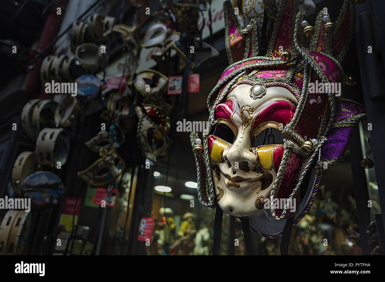 Traditional Neapolitan mask, Naples, Italy Stock Photo - Alamy