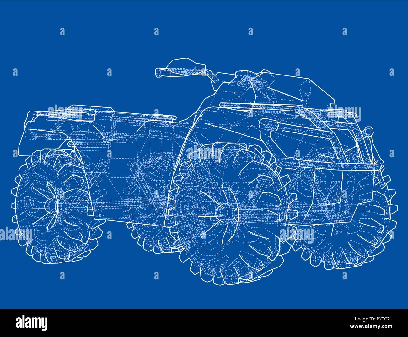 ATV quadbike concept outline. Vector Stock Vector Image & Art - Alamy