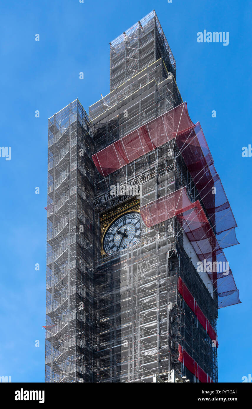Elizabeth Tower at the Houses of Parliament. Commonly called Big Ben ...