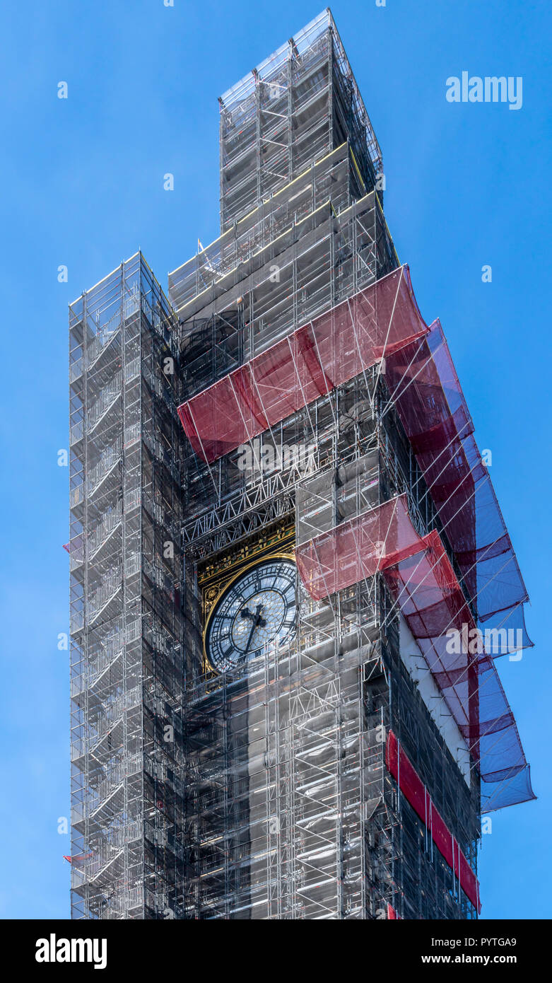 Elizabeth Tower at the Houses of Parliament. Commonly called Big Ben ...