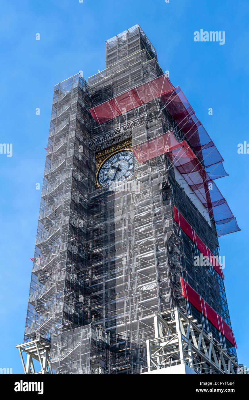 Elizabeth Tower at the Houses of Parliament. Commonly called Big Ben ...
