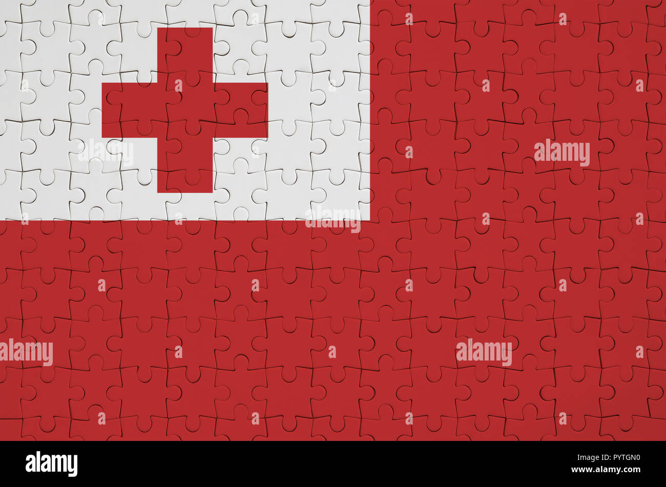 Tonga flag is depicted on a folded puzzle Stock Photo - Alamy Tonga flag is depicted on a folded puzzle Stock Photo - Alamy