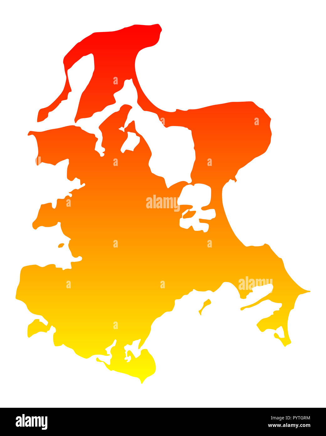 Map of Ruegen Stock Photo - Alamy