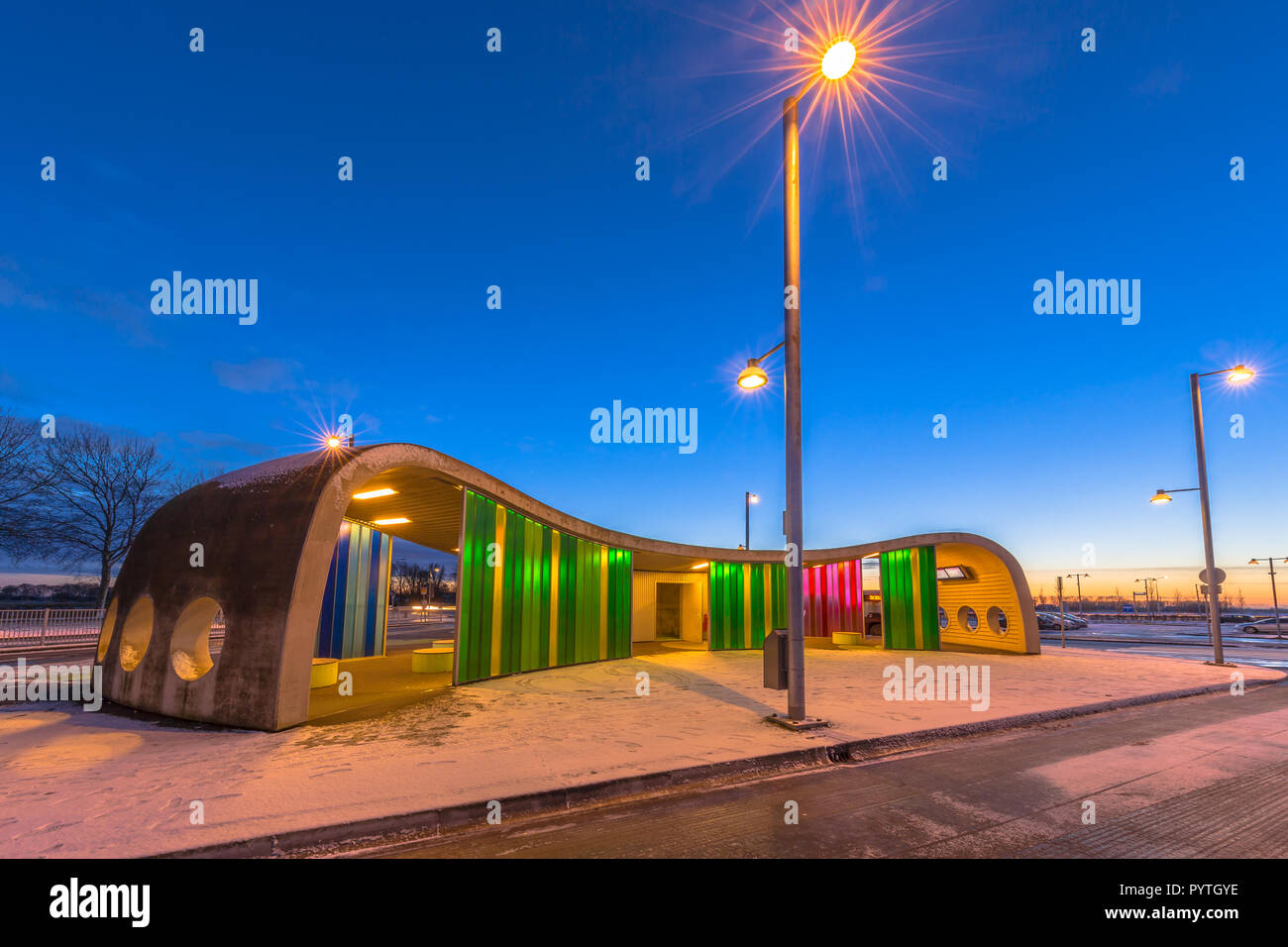 Transferium groningen hoogkerk architecture bus hi-res stock ...