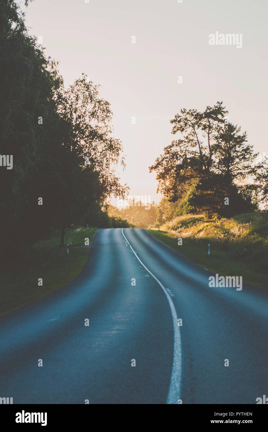 Walking up the road Stock Photo - Alamy