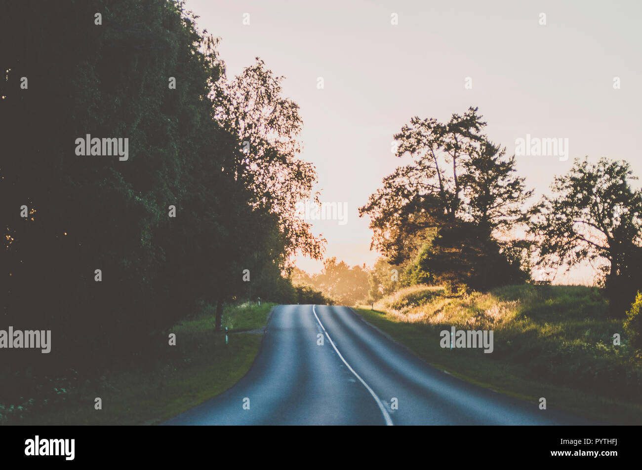 Walking up the road Stock Photo - Alamy