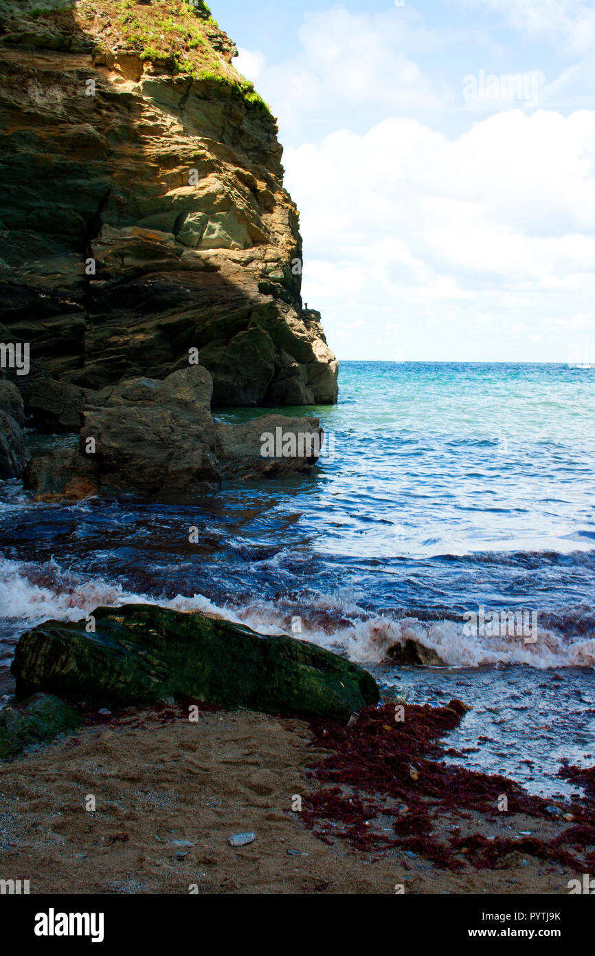 The beach at Tintagel, Cornwall, England Stock Photo - Alamy